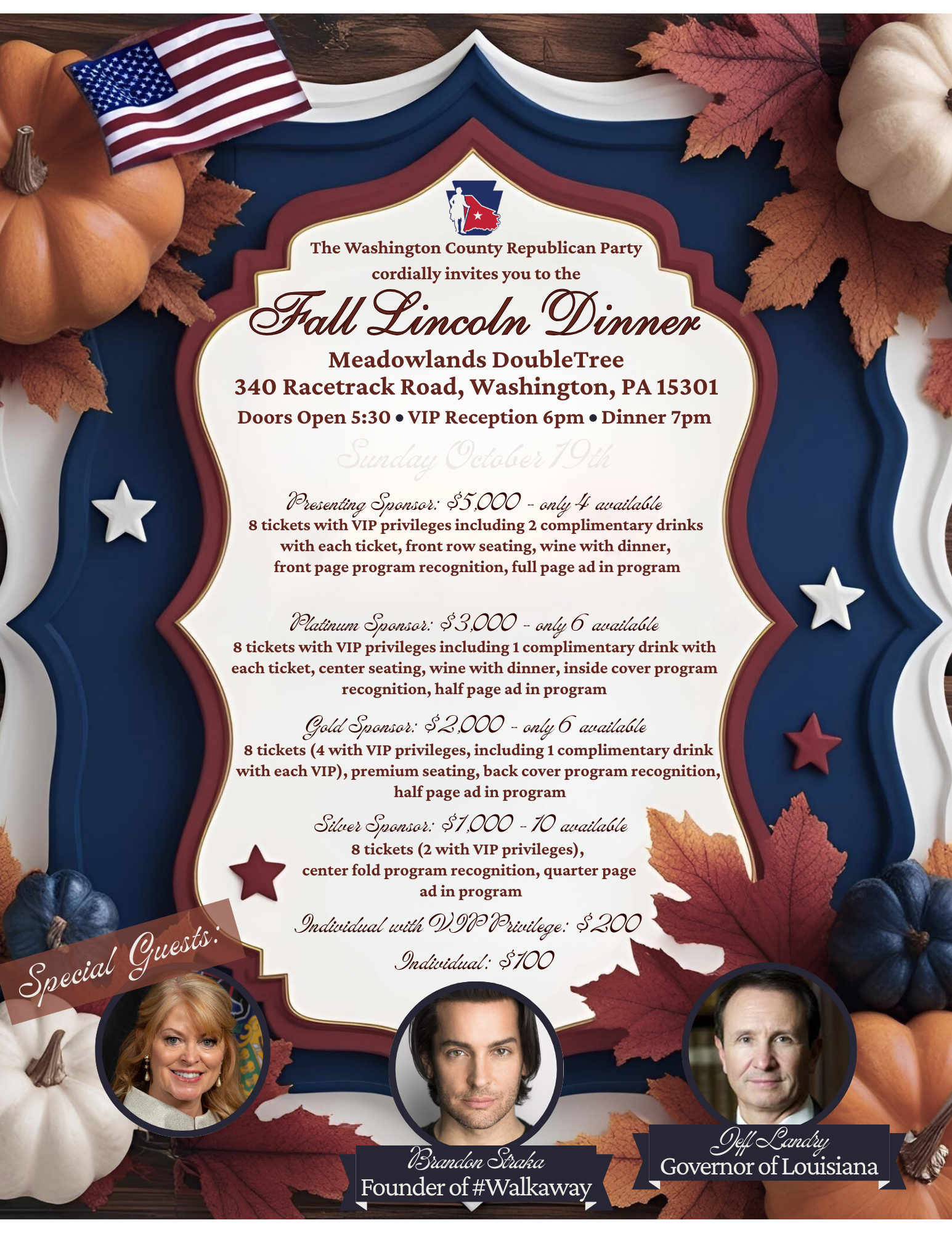 Presenting Sponsor – Fall Lincoln Dinner – Washington County Republican ...
